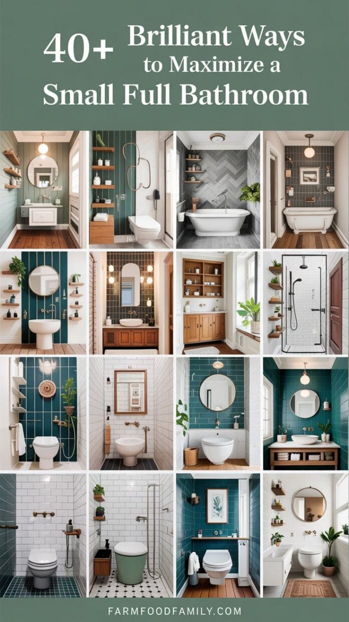 40+ Stunning Small Full Bathroom Ideas That Prove Less Is More (2025 ...
