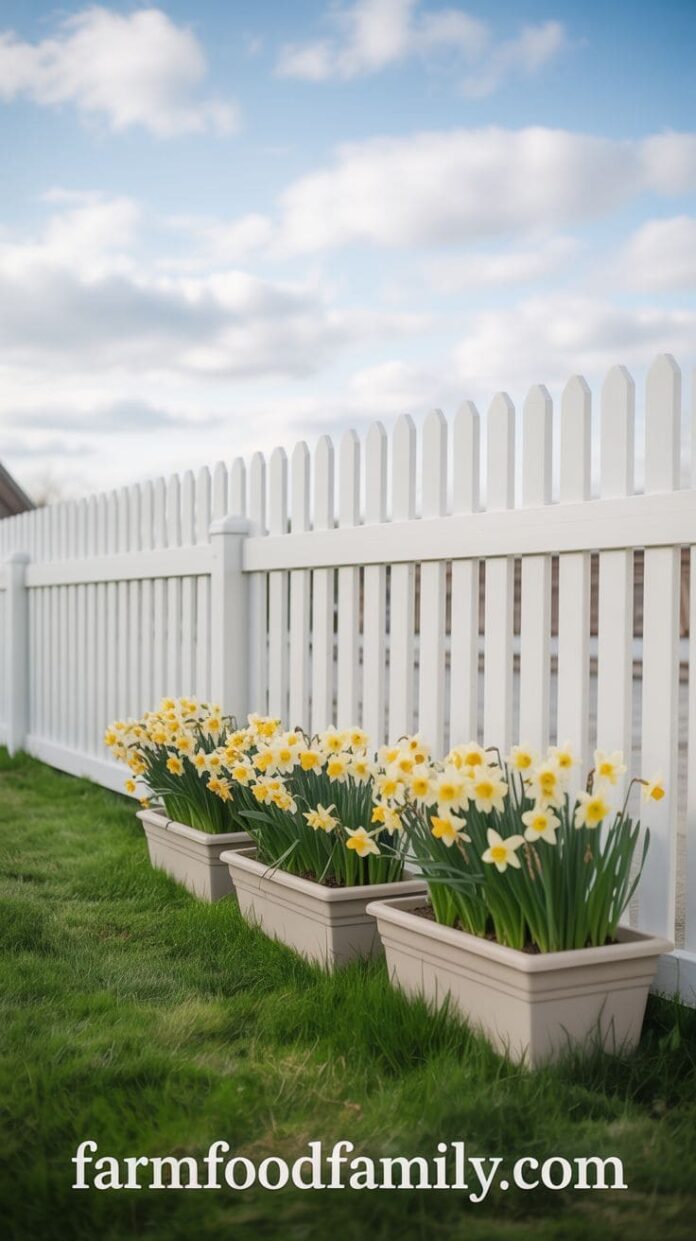 20+ Gorgeous White Fence Backyard Ideas Everyone’s Copying - FarmFoodFamily