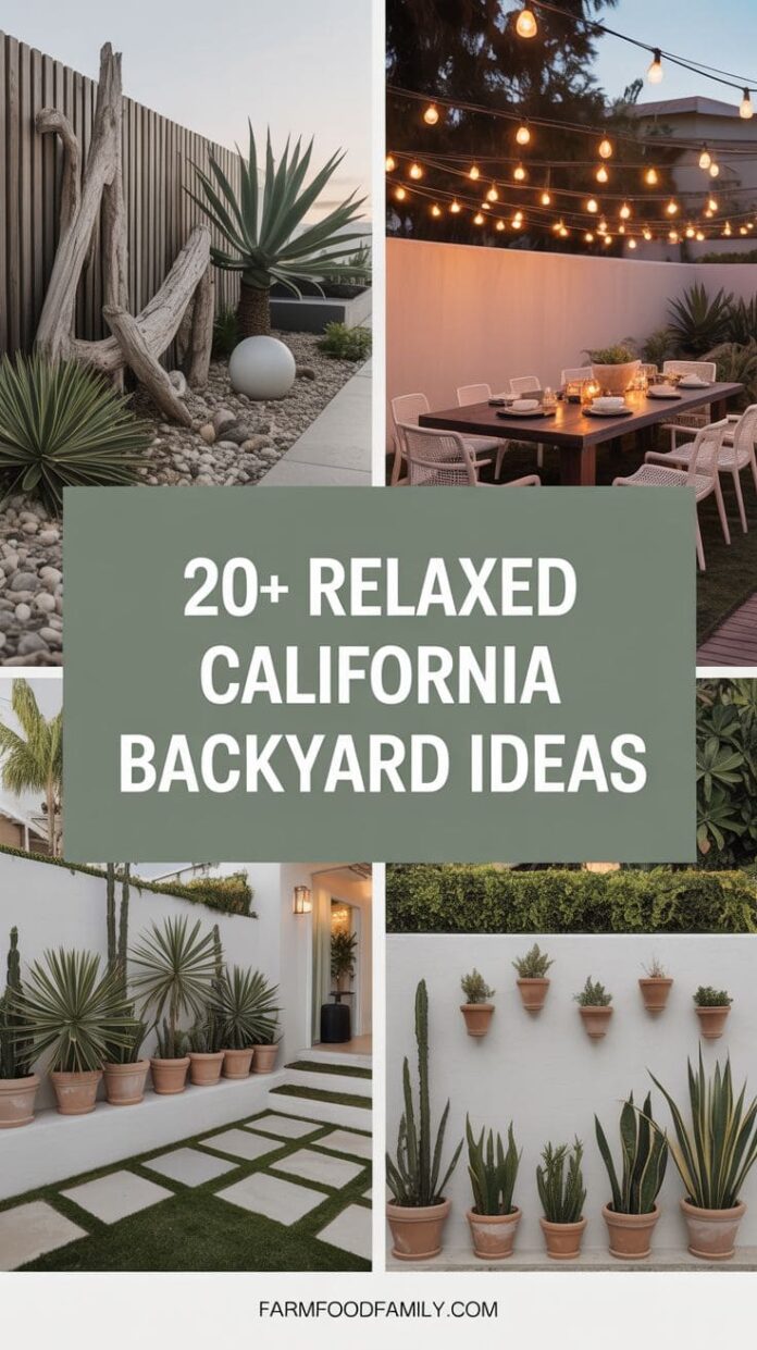 20+ Effortless California Backyard Ideas That Scream West Coast Vibes ...