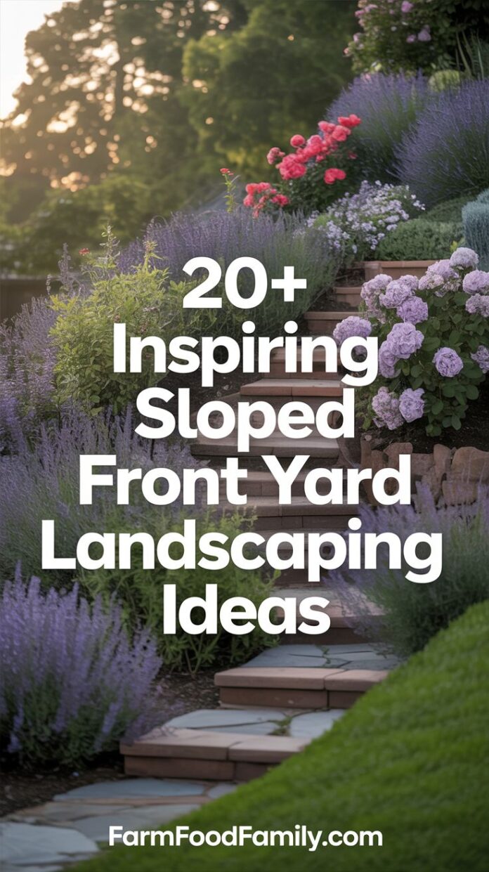 20+ Genius Sloped Front Yard Landscaping Ideas for Instant Curb Appeal ...