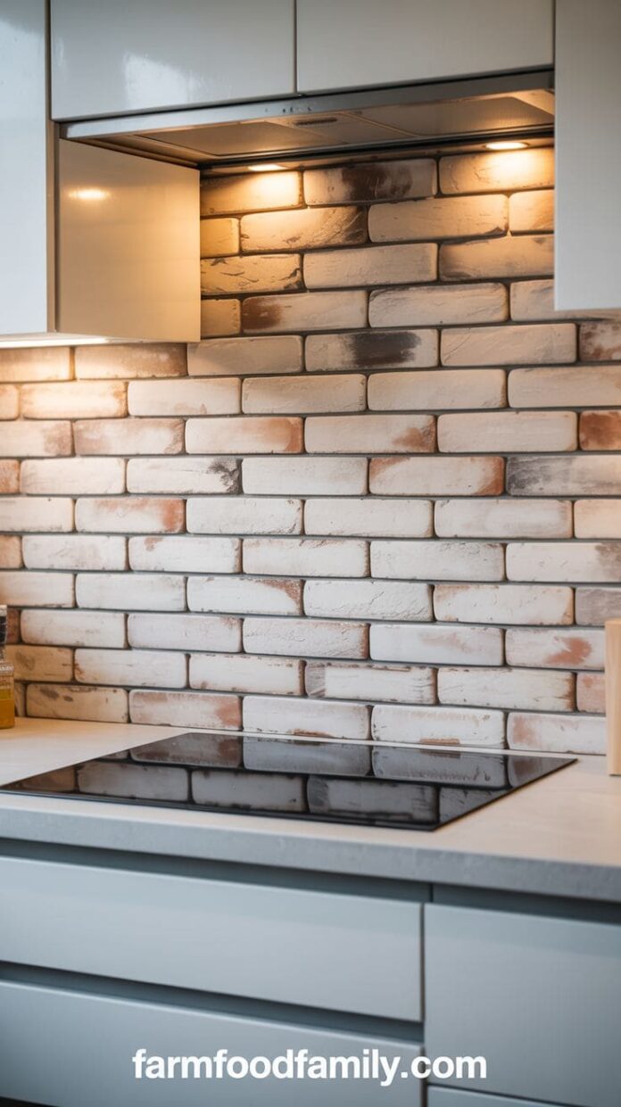 20+ Brick Backsplash Kitchen Ideas You’ll Wish You Tried Sooner ...
