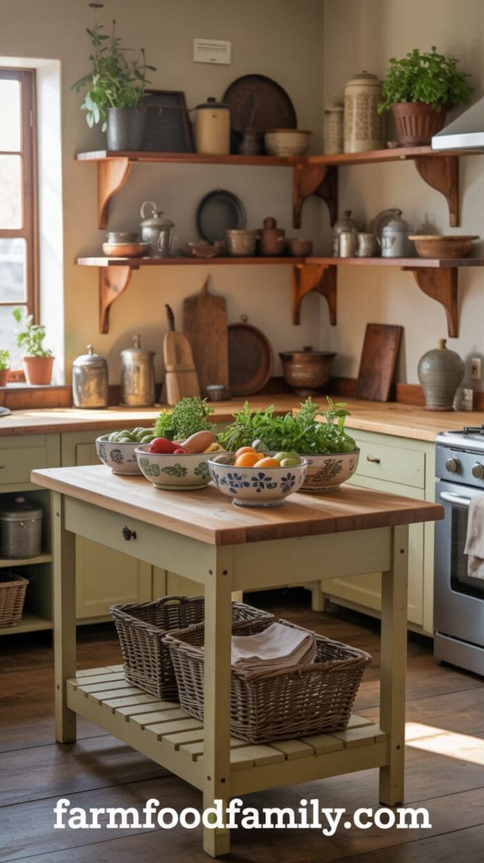 20+ Irresistible Primitive Kitchen Ideas for a Country-Inspired Home ...