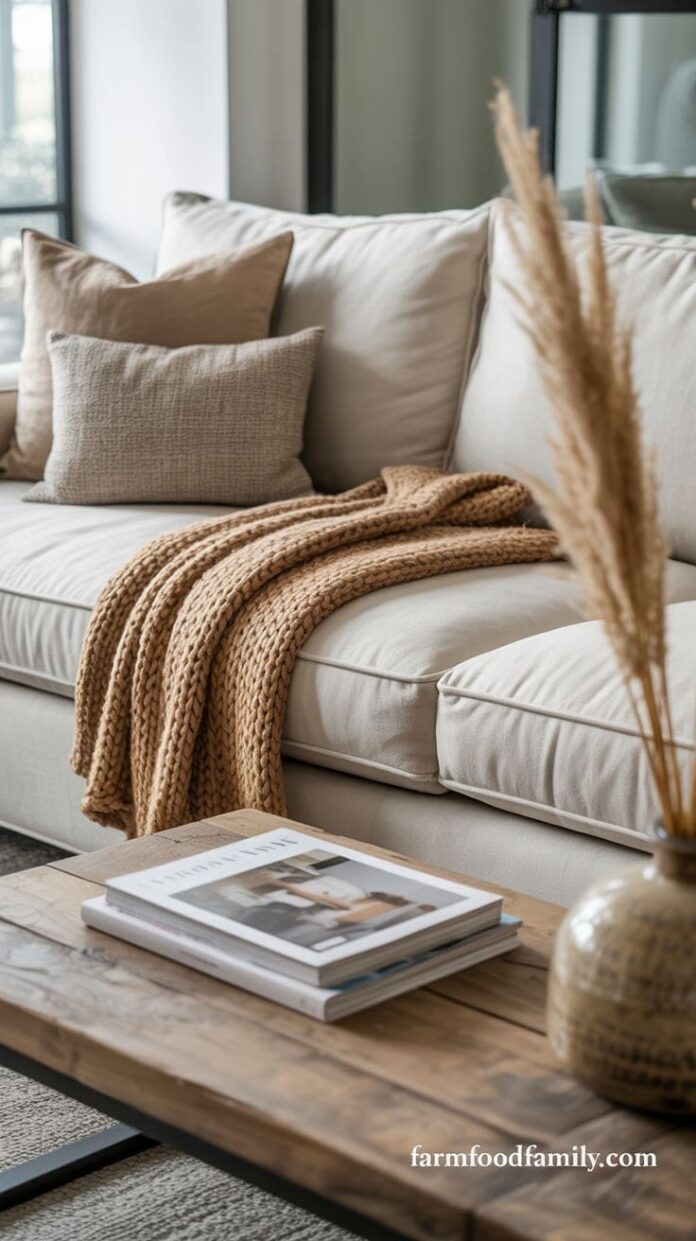 20+ Gorgeous Modern Rustic Living Room Ideas That Mix Wood and Warmth ...