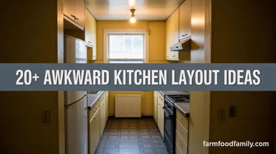 20+ Awkward Kitchen Layout Ideas That Actually Work Wonders ...