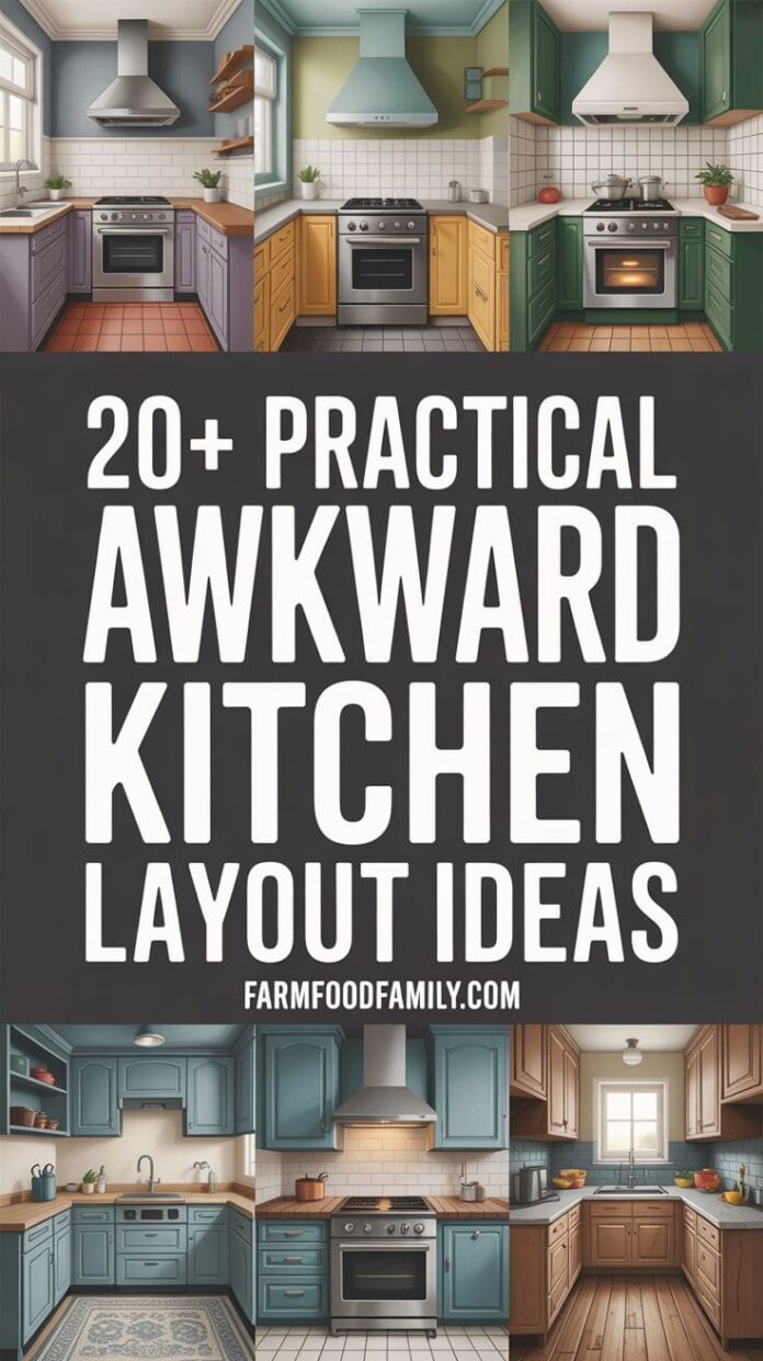 20+ Awkward Kitchen Layout Ideas That Actually Work Wonders ...