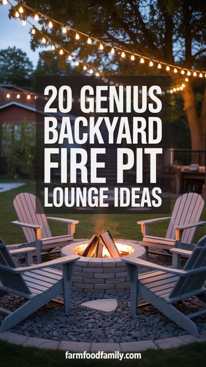 20+ Stylish Backyard Fire Pit Lounge Ideas That Set the Mood Just Right ...