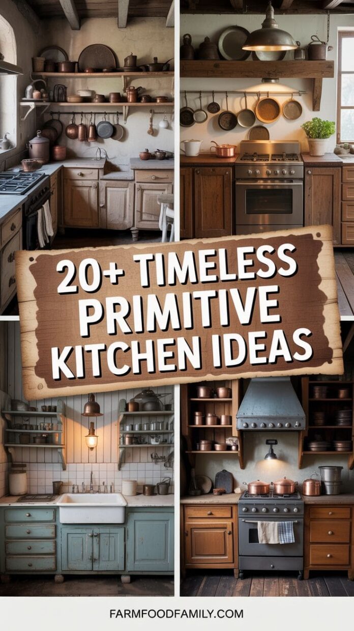 20+ Irresistible Primitive Kitchen Ideas for a Country-Inspired Home ...